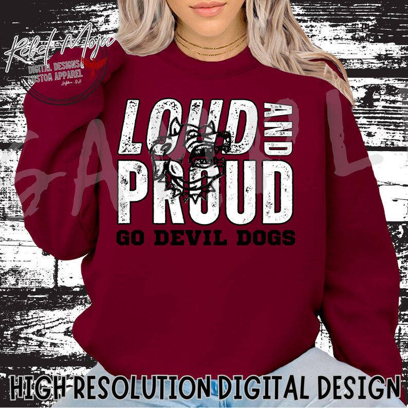 Devil Dogs Digital Download Png Mascot Devil Dogs Maroon Png Bundle ...