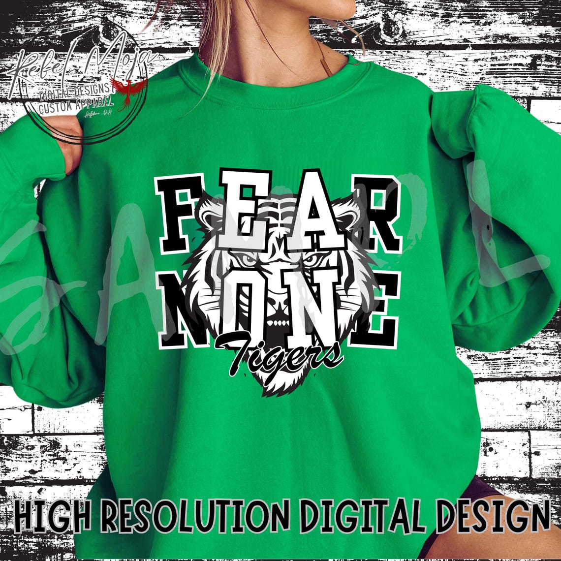 Tigers Fear None Mascot: High-resolution Digital Design (PNG) - Etsy