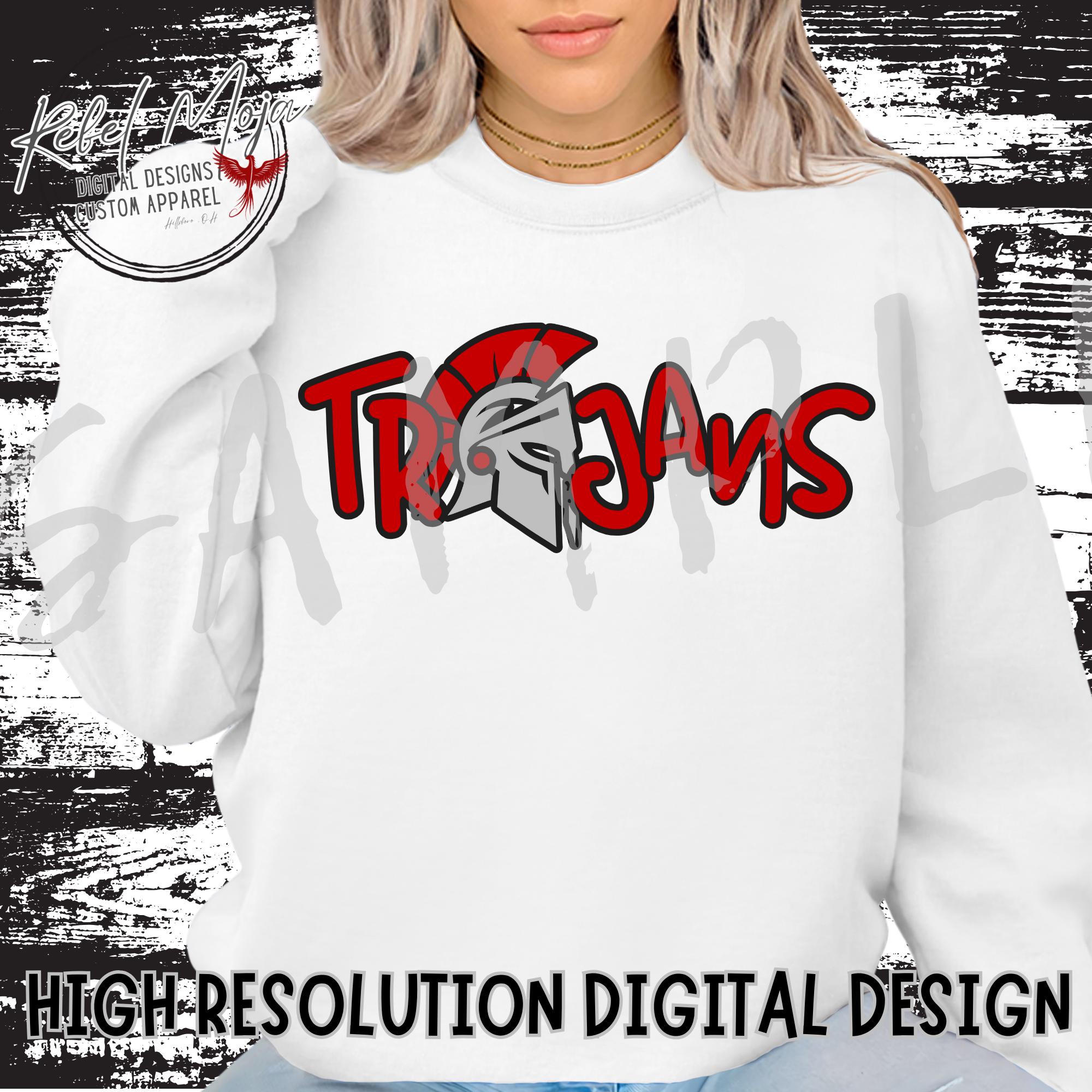 Trojans Digital Download Png Bundle Trojans Mascot Png Red Trojans ...