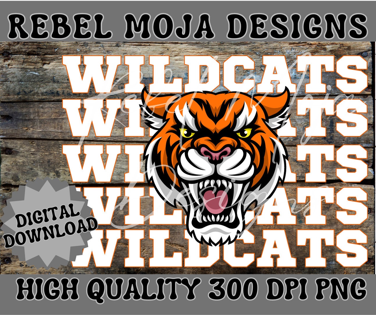Wildcats Mascot 2 Pack Digital Download PNG - Etsy