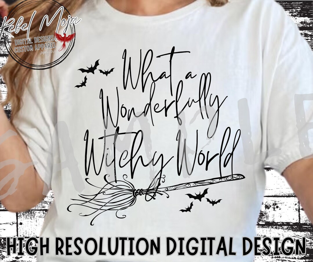 What a Wonderfully Witchy World Bundle Digital Download Png - Etsy