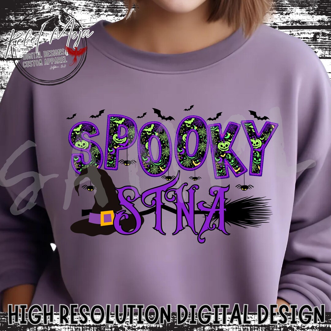 Spooky STNA Digital Download Png, Halloween STNA Png, Fall STNA Png ...