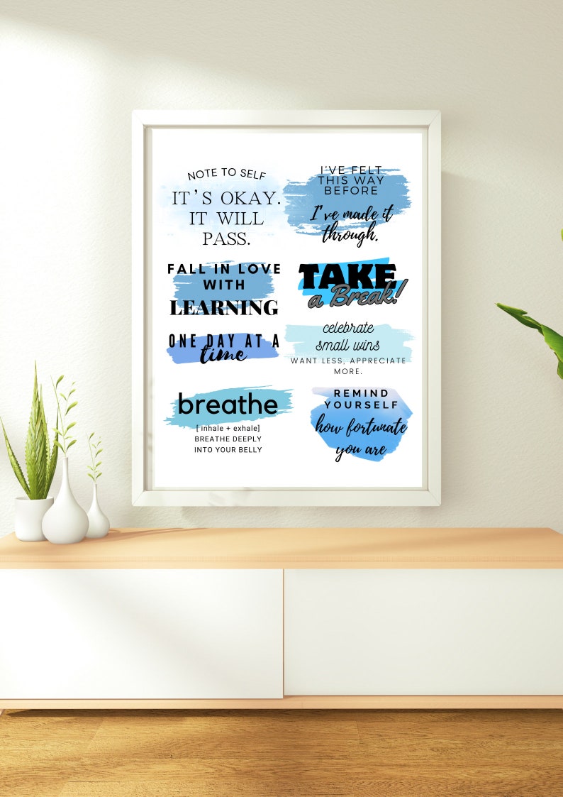 Mental Health Poster, Self Care Poster, Therapy Office Decor, School ...
