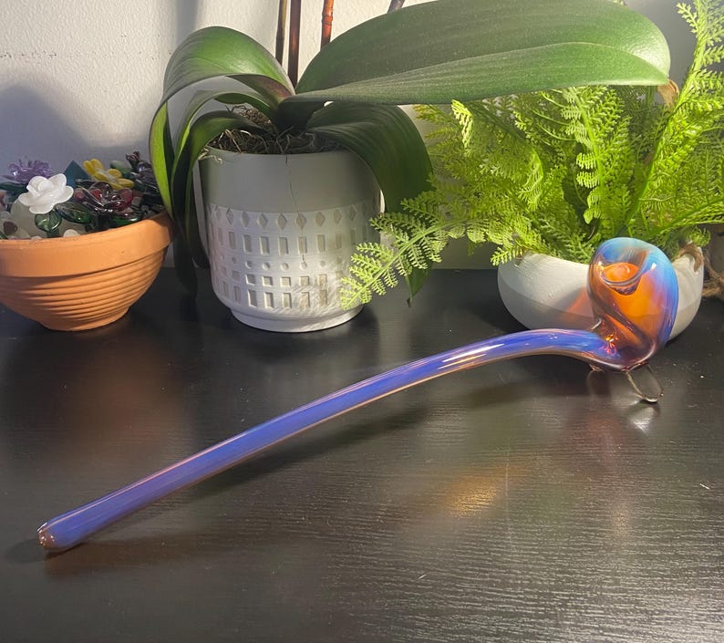 Amber Gandalf Tobacco Glass Pipe - Etsy
