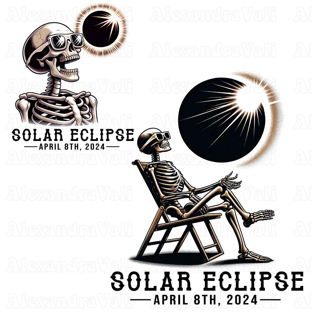 Skeleton Total Solar Eclipse PNG April 8th, America Totality Eclipse, Solar Eclipse Png ...