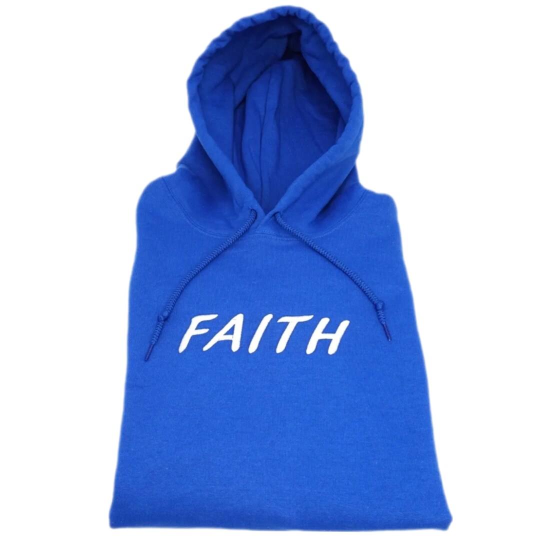 Men's Faith Hoodie, Embroidered Mens Hoodie, Faith Hoodie, Christian ...