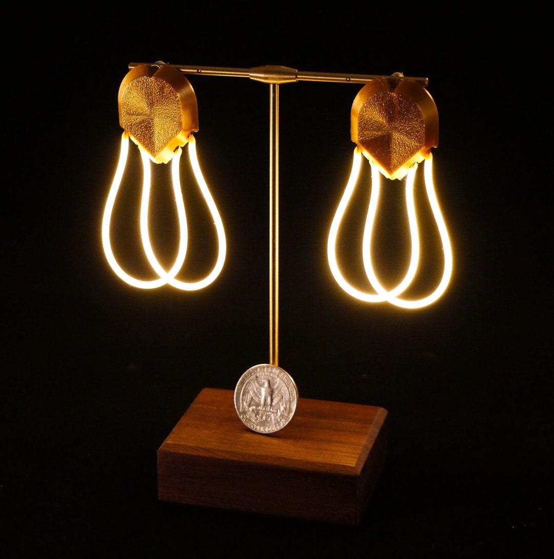 Halo LED Earrings: Design 6 - Etsy