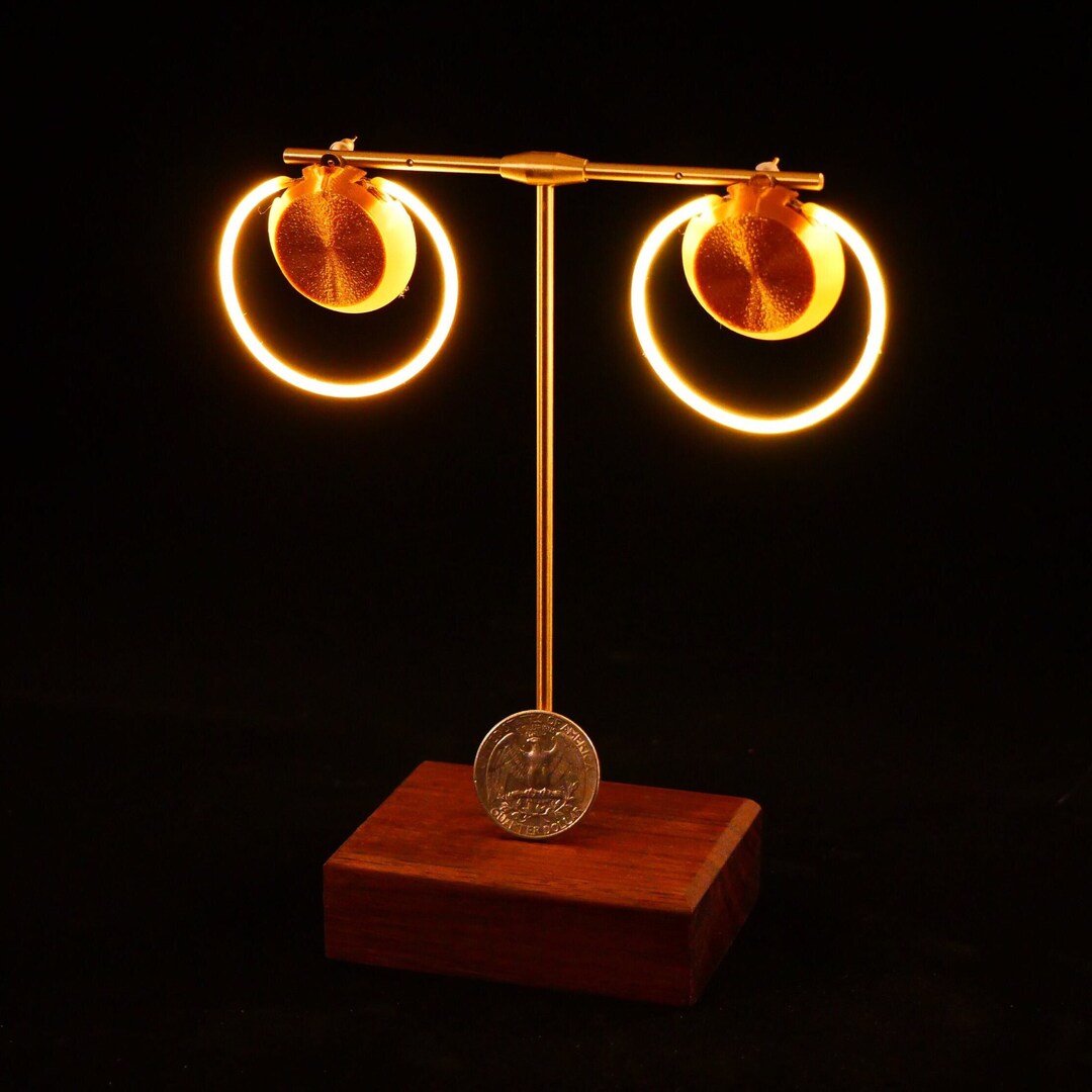 Halo LED Earrings: Design 1 - Etsy