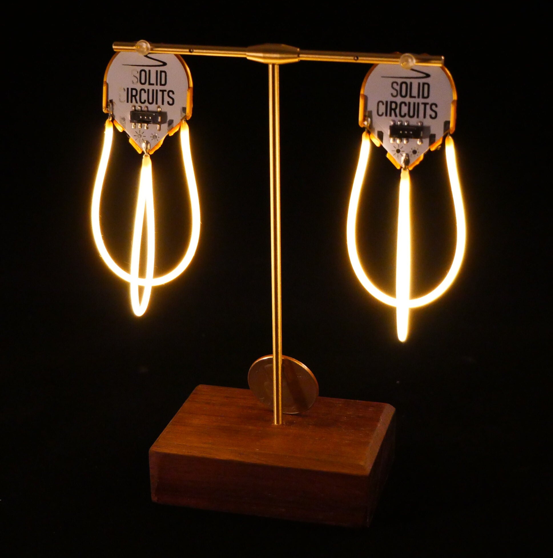 Halo LED Earrings: Design 5 - Etsy