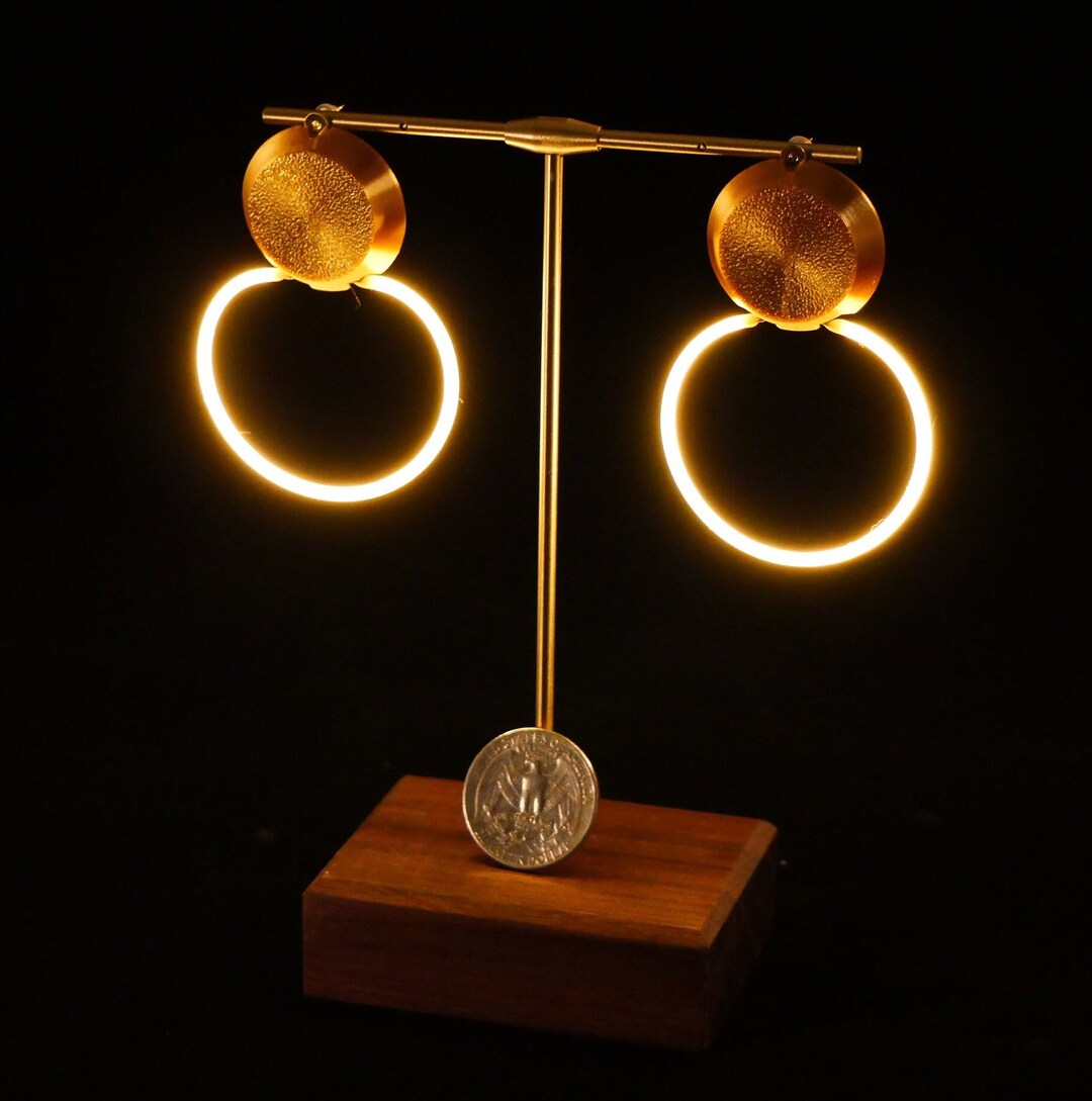 Halo LED Earrings: Aura #2 - Etsy