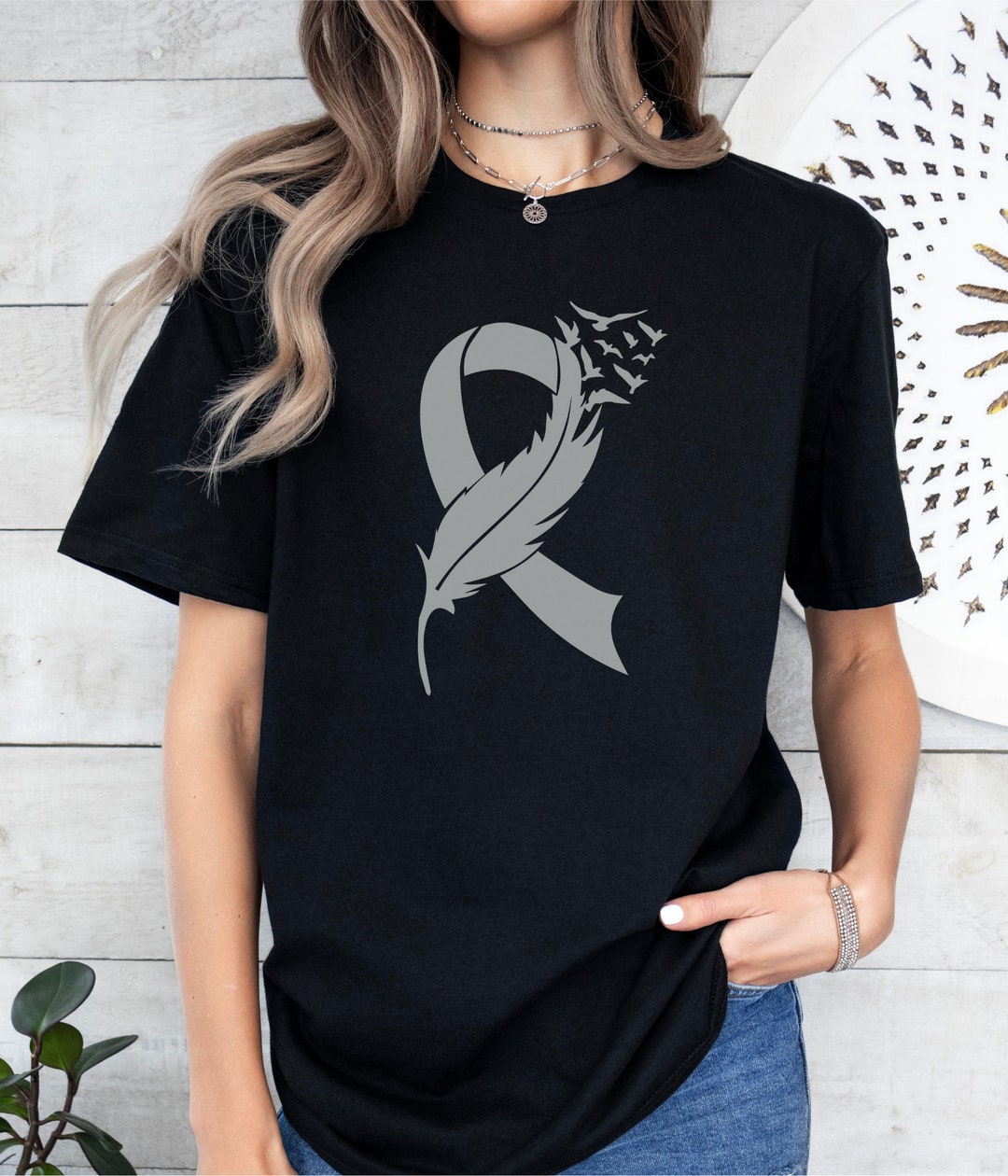 Brain Cancer Shirt, Brain Tumor Awareness Shirt, Brain Cancer Team T ...