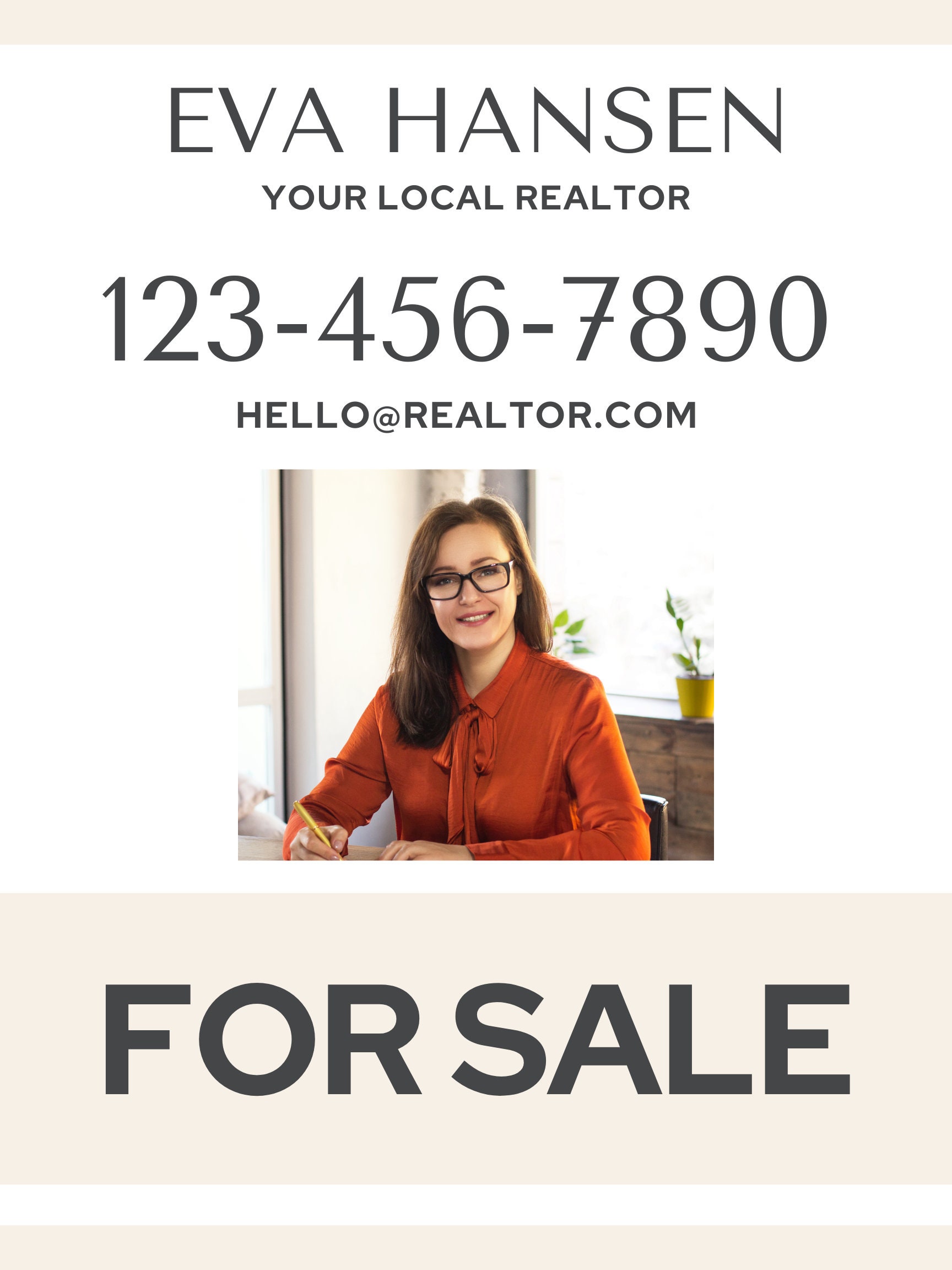 Real Estate Yard Sign Template Canva, Realtor Yard Open House Sign ...