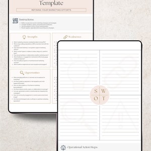 SWOT Analysis Templates Editable, Swot Template Chart Editable, Swot ...