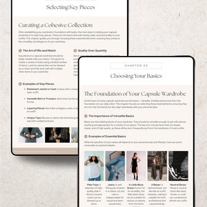 Capsule Wardrobe Ebook Template, Capsule Wardrobe Guide Template Canva ...