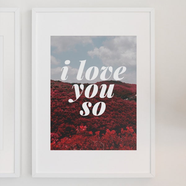 I Love You Wall Art - Etsy