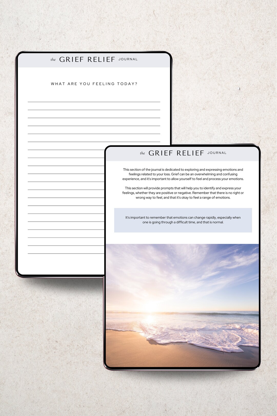 DIGITAL Grief and Loss Journal, Grief Gift Printable, Grief Journal ...