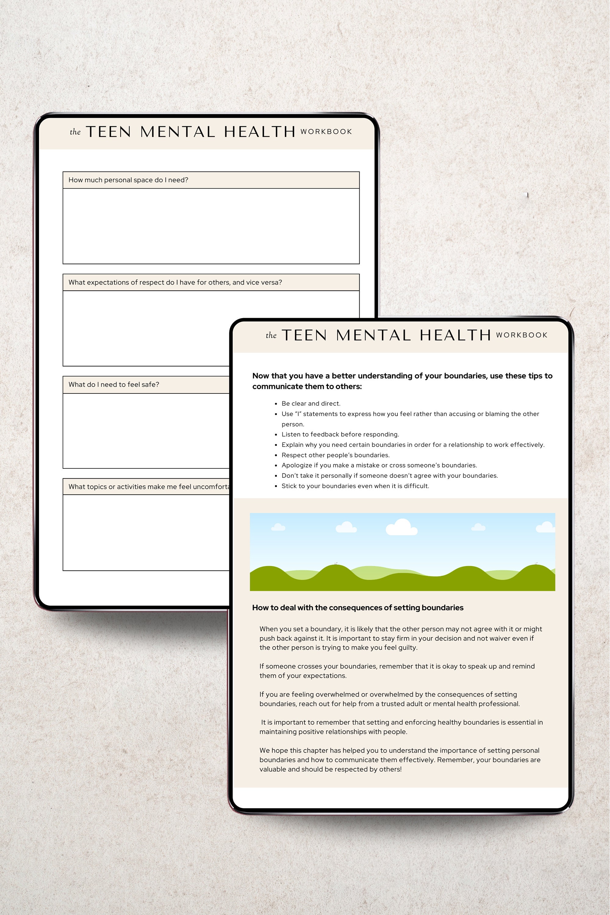 Mental Health Workbook for Teenagers, Teen Therapy Workbook, Anxiety ...