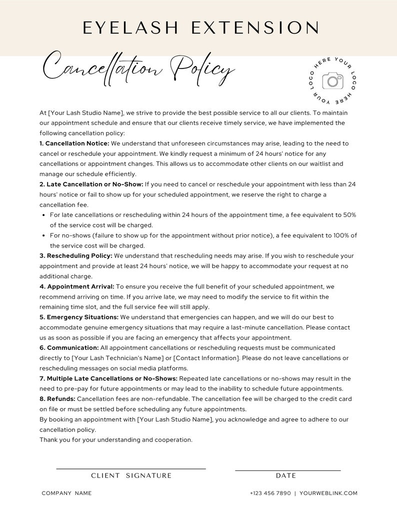 Client Consent Form Eyelashes, Lash Tech Consent Forms, Eyelash ...