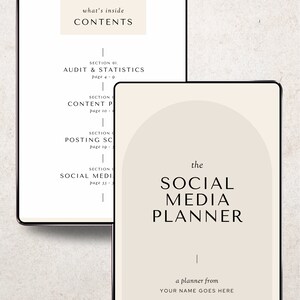 Social Media Content Calendar Planner, Digital Content Planner ...