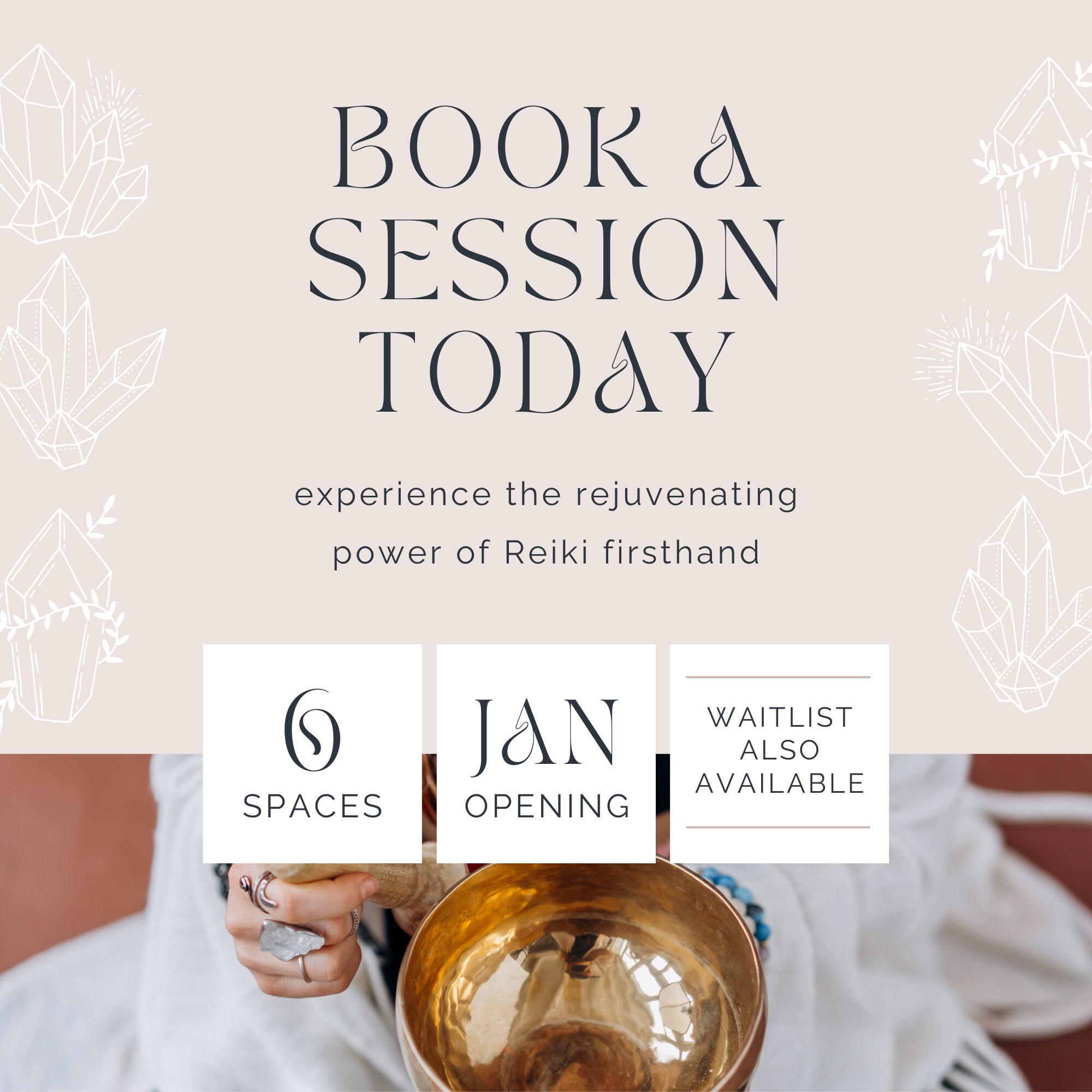 Reiki Instagram Post Templates, Health Wellness Coach Content Holistic ...