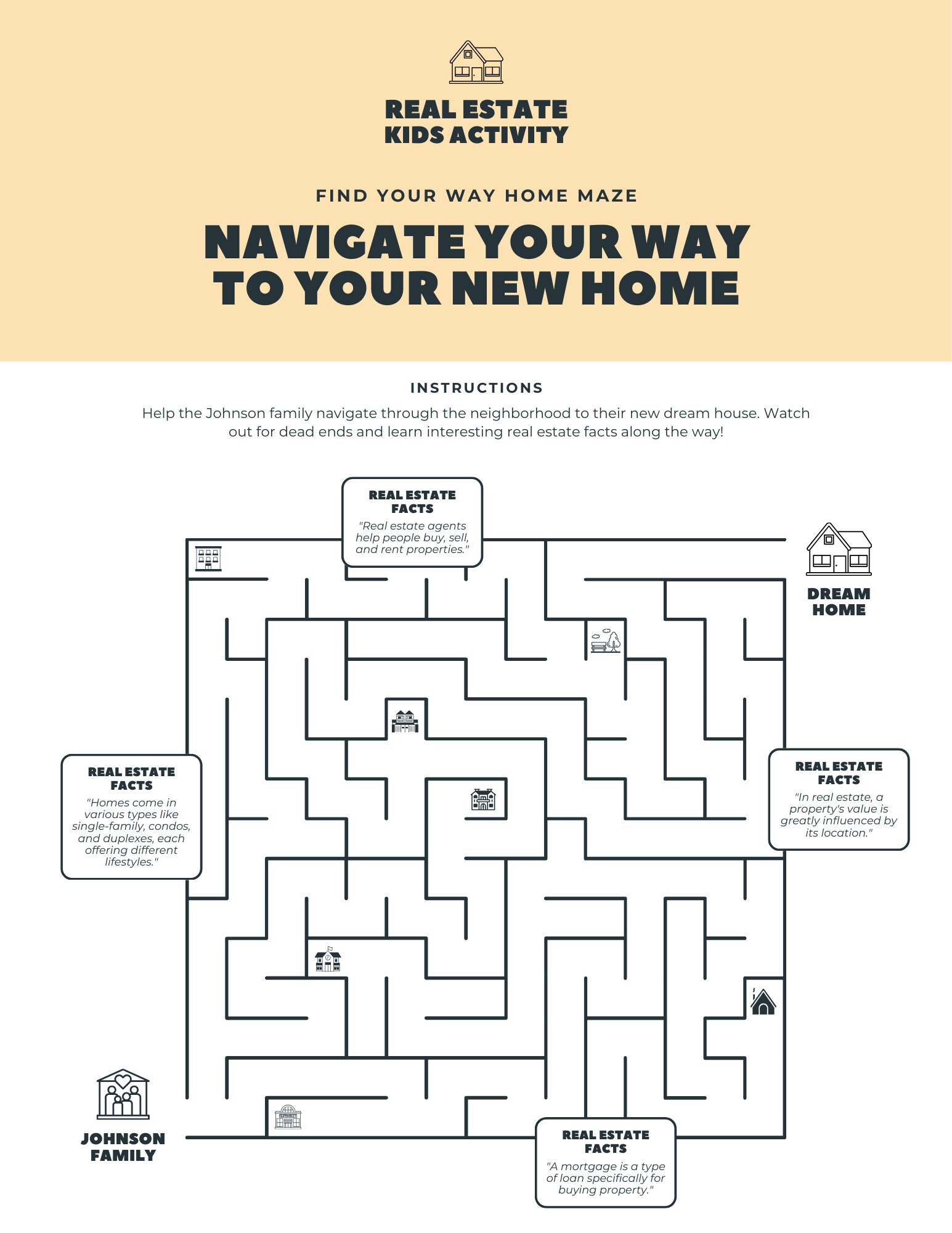 Kids Activity Book Real Estate, Real Estate Kids Activity, Realtor ...