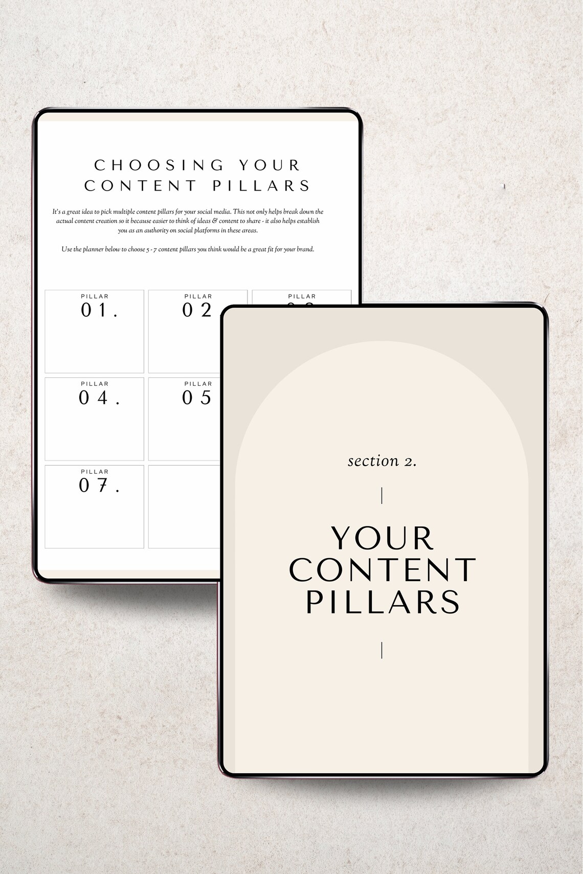 Social Media Content Calendar Planner, Digital Content Planner ...