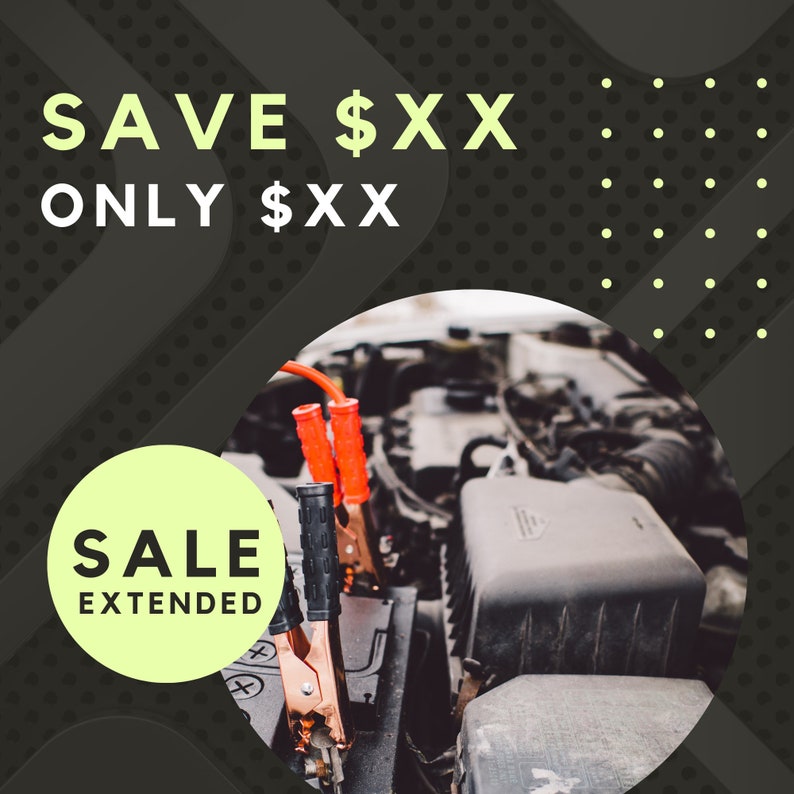 Mechanic Instagram Post Templates, Auto Repair Shop Instagram, Car ...