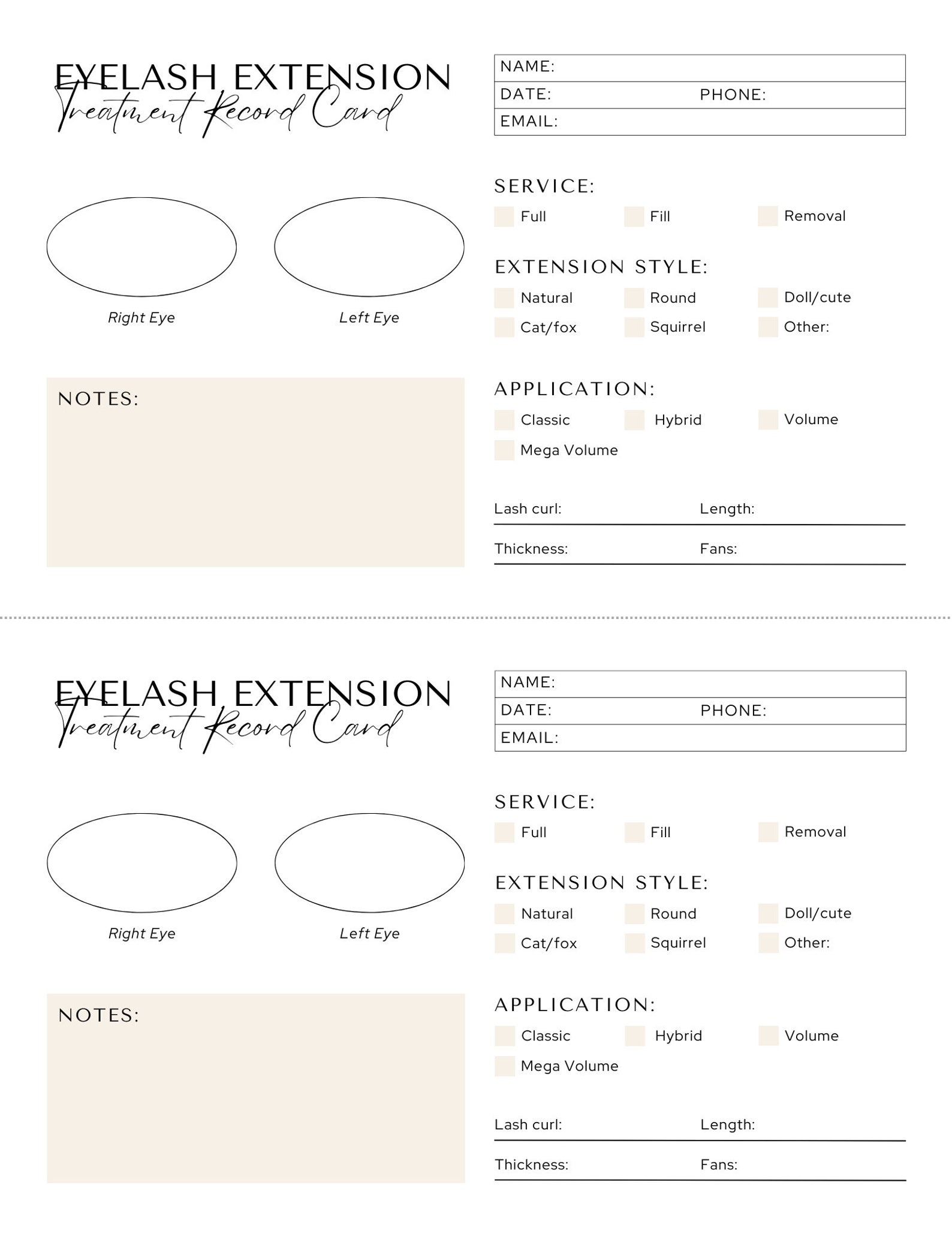Client Consent Form Eyelashes, Lash Tech Consent Forms, Eyelash ...