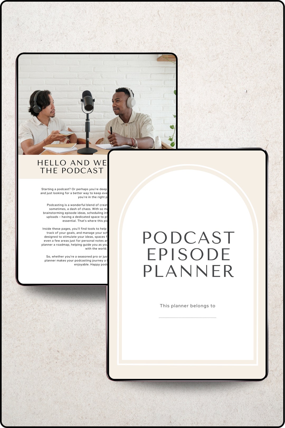 Podcast Planner Template Editable, Podcast Content Planner, Podcast ...