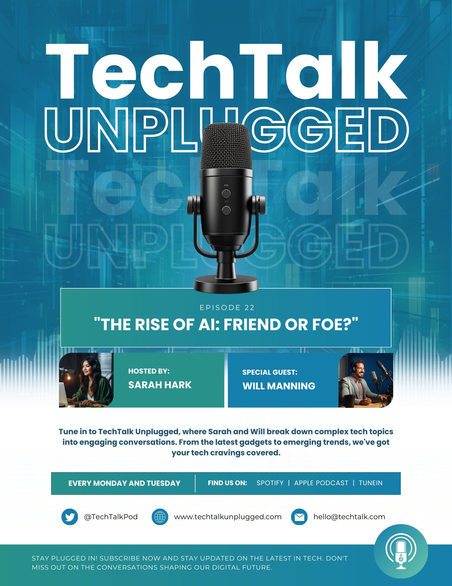 Podcast Flyer Template Canva, Social Media Flyer, Podcast Canva ...