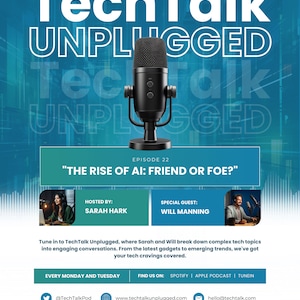 Podcast Flyer Template Canva, Social Media Flyer, Podcast Canva ...