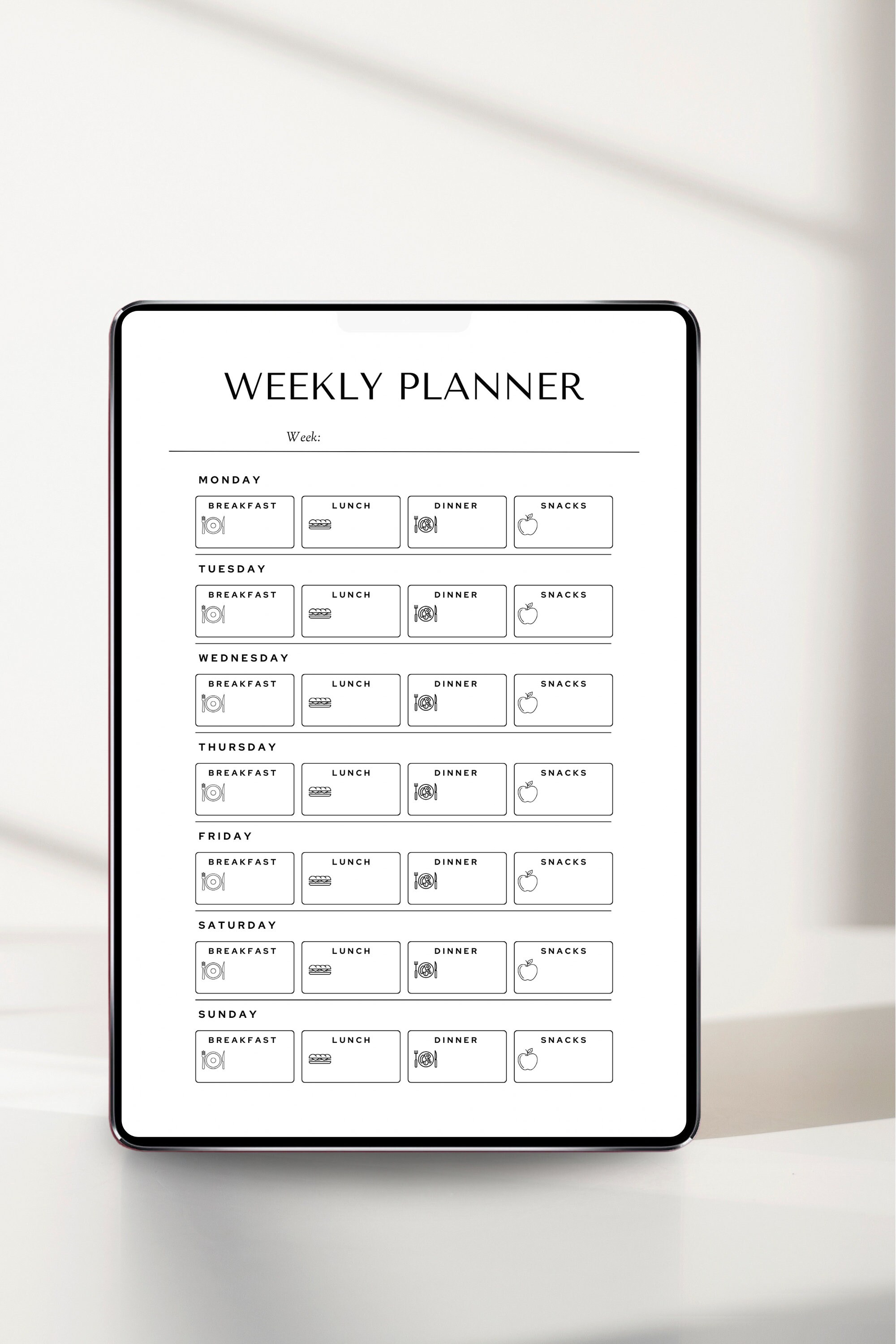 2024 Weekly Meal Planner and Grocery List | Meal Planner Digital ...