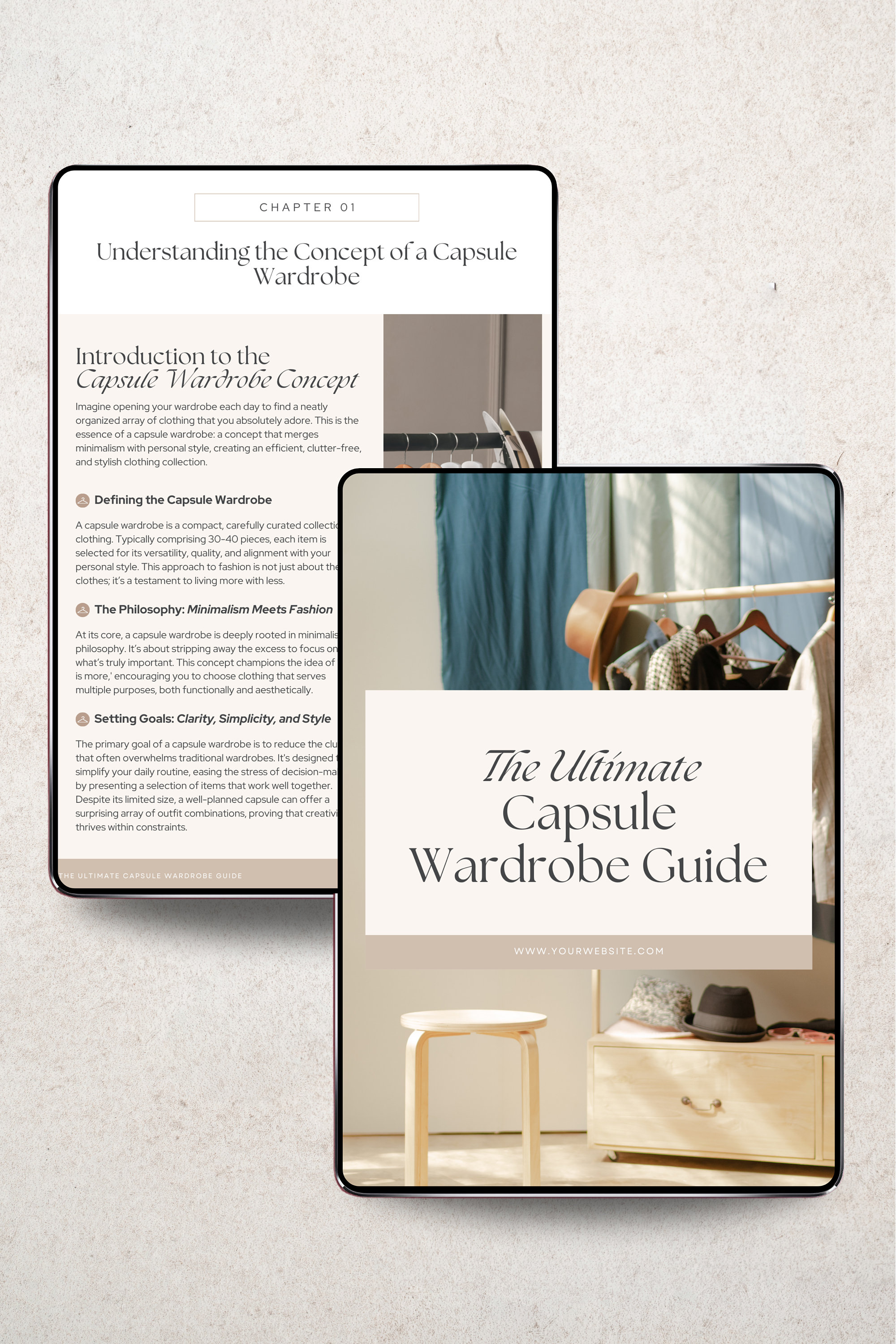 Capsule Wardrobe Ebook Template, Capsule Wardrobe Guide Template Canva ...