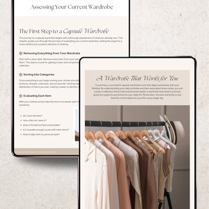 Capsule Wardrobe Ebook Template, Capsule Wardrobe Guide Template Canva ...