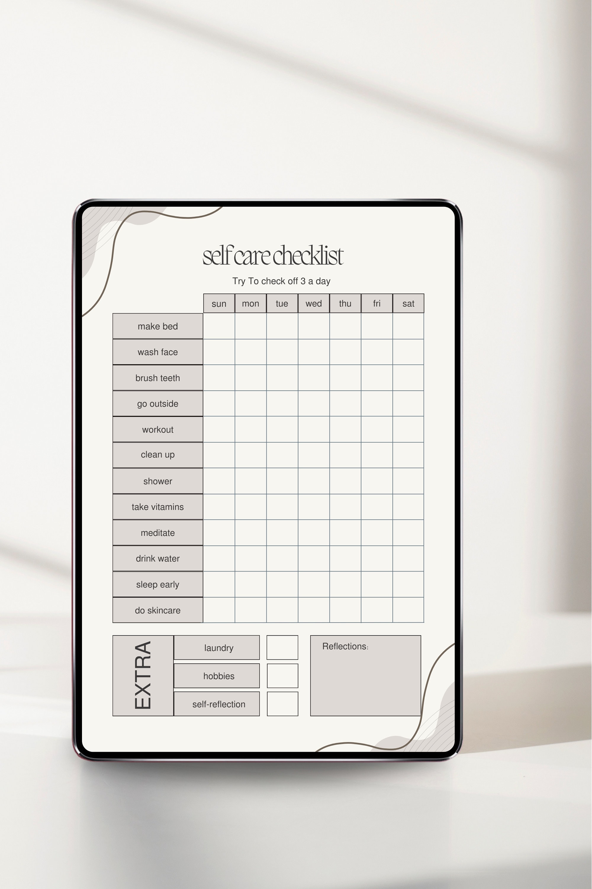 2024 Self Care Planner | Printable Self Care Checklist | Daily Habit ...