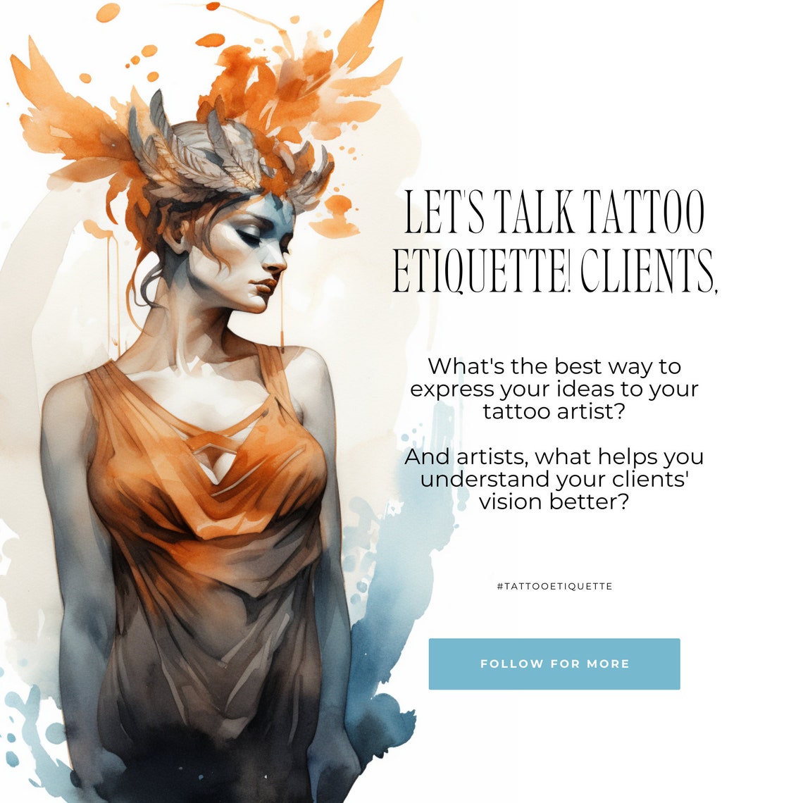Tattoo Artist Instagram Template | Tattoo Practitioner Instagram ...
