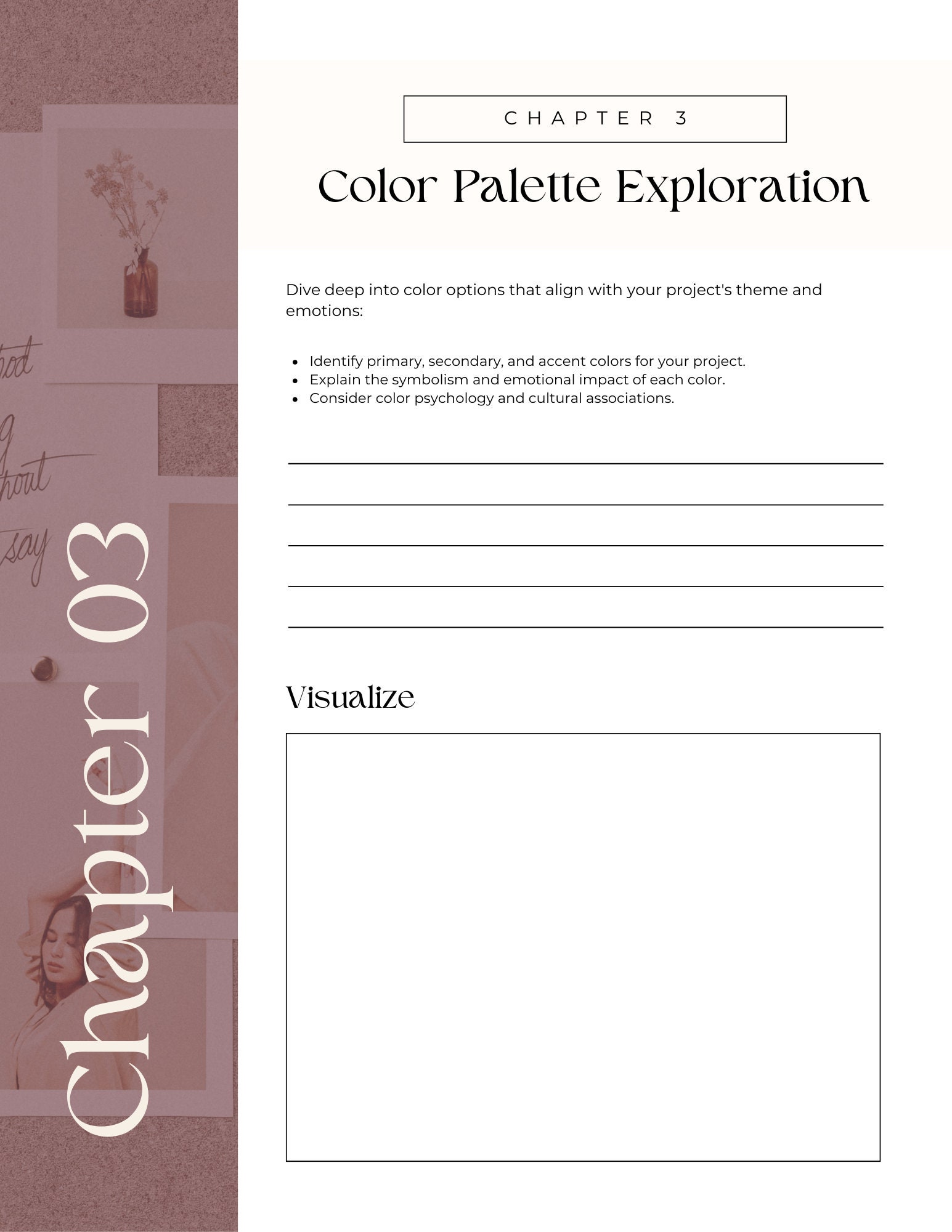 Moodboard Planner Canva, Editable Digital Download Canva Moodboard ...