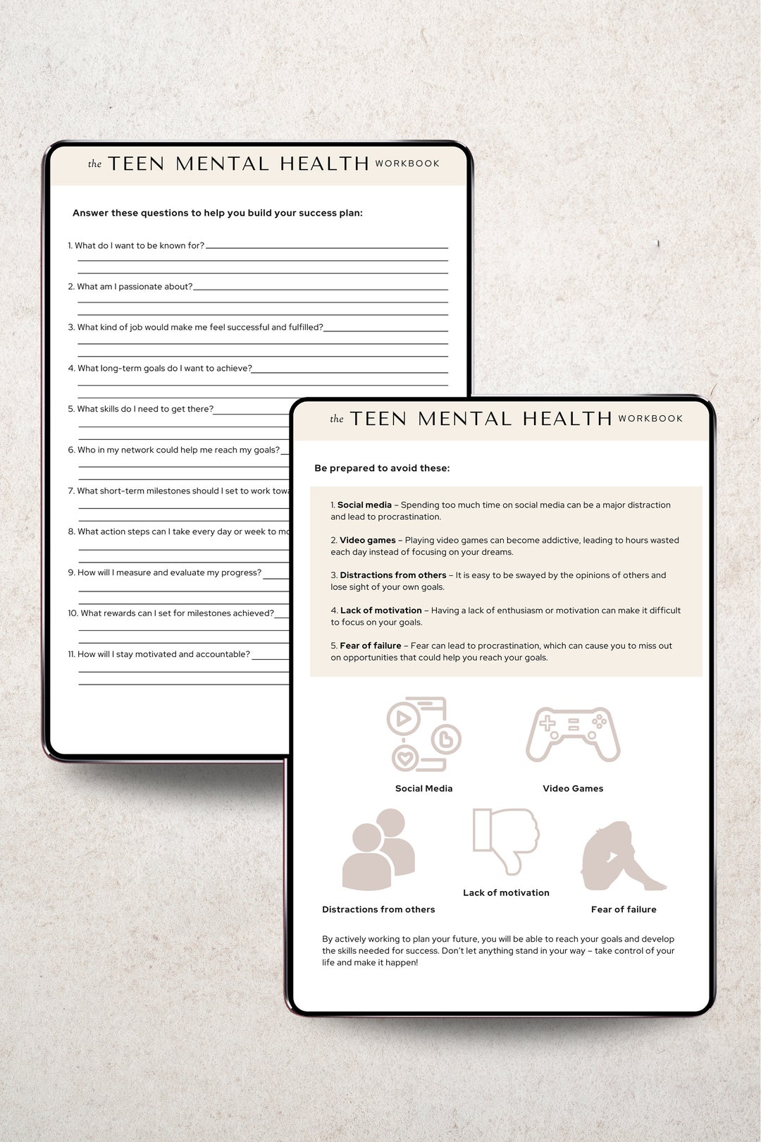 Mental Health Workbook for Teenagers, Teen Therapy Workbook, Anxiety ...