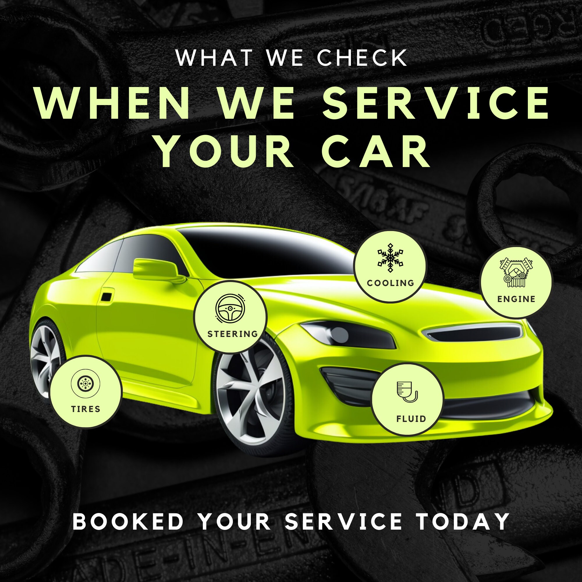 Mechanic Instagram Post Templates, Auto Repair Shop Instagram, Car ...