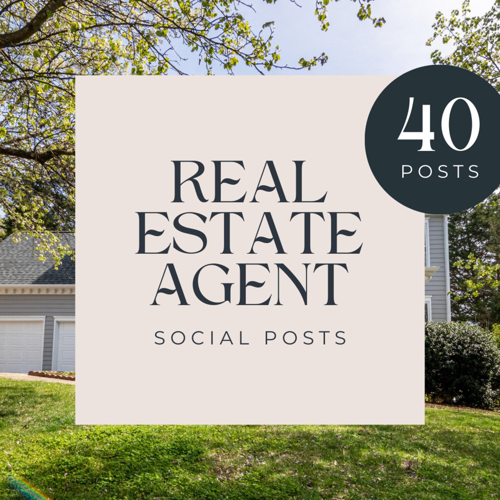 Realtor Instagram Posts April, Real Estate Marketing Template, Easter ...