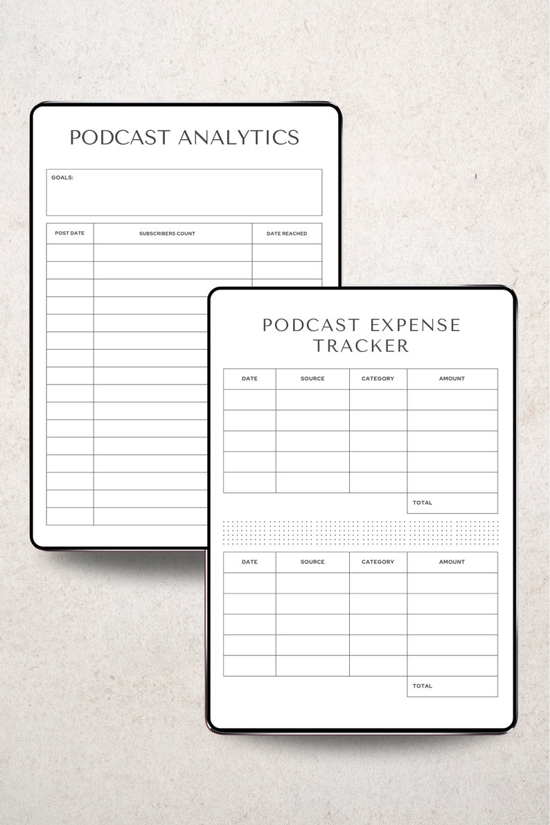 Podcast Planner Template Editable, Podcast Content Planner, Podcast ...