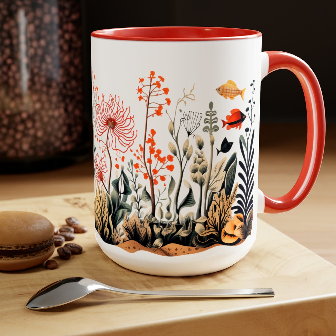 Ocean Mug, Coral Reef Mug, Fish Lover Mug, Underwater Mug, Seascape Mug ...