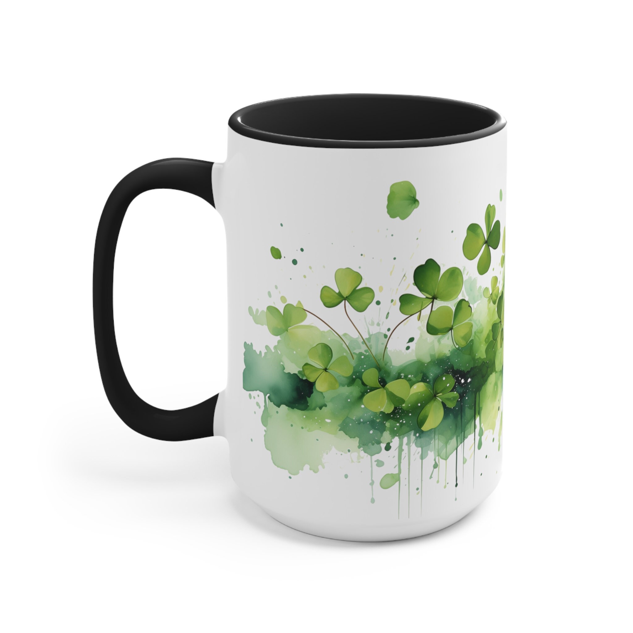 St Patricks Day Mug, Clover Mug, Shamrock Mug, Lucky Mug, Green Gift ...