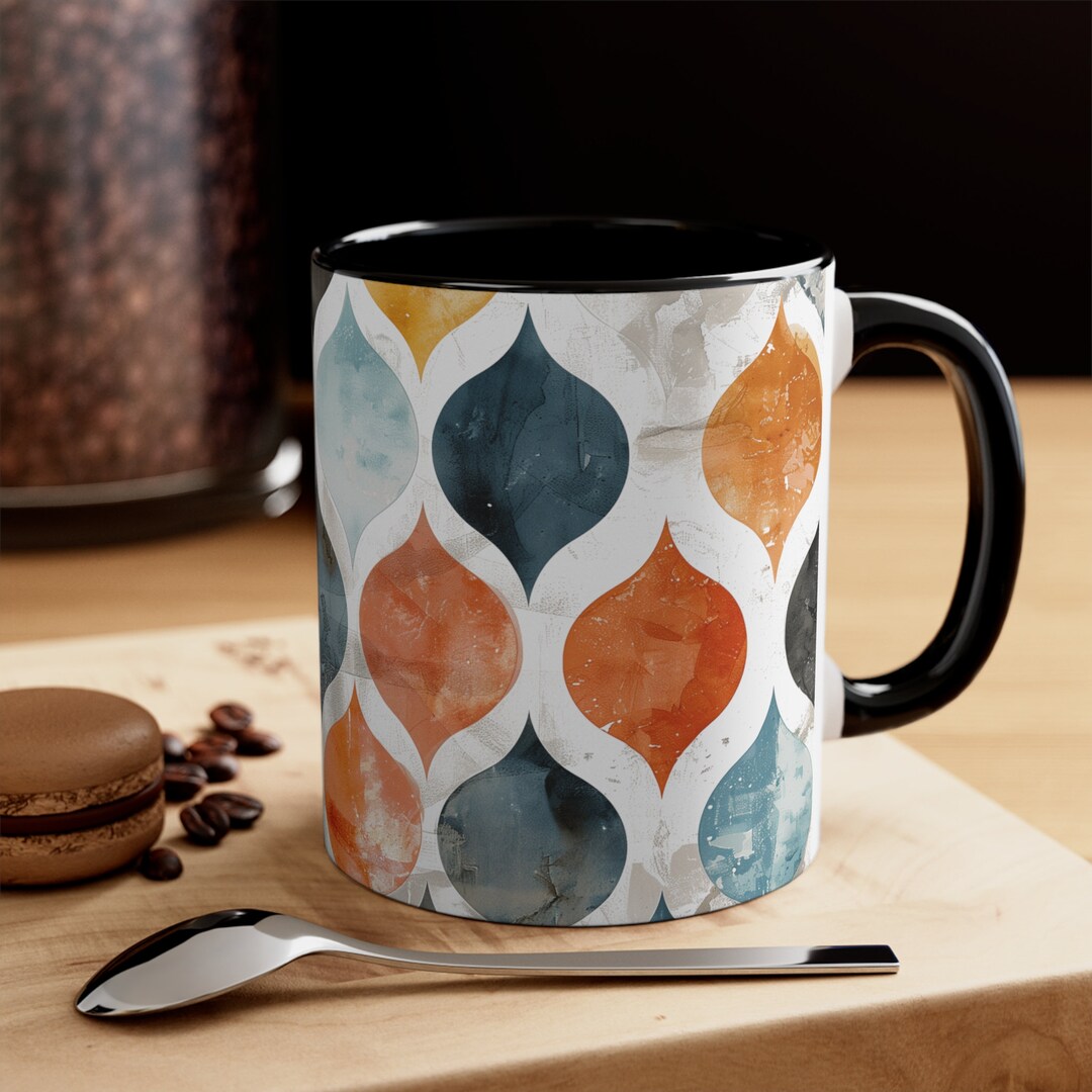 Abstract Pastel Mug, Gift for Her, Gift, Mug, Watercolor Pattern Mug ...