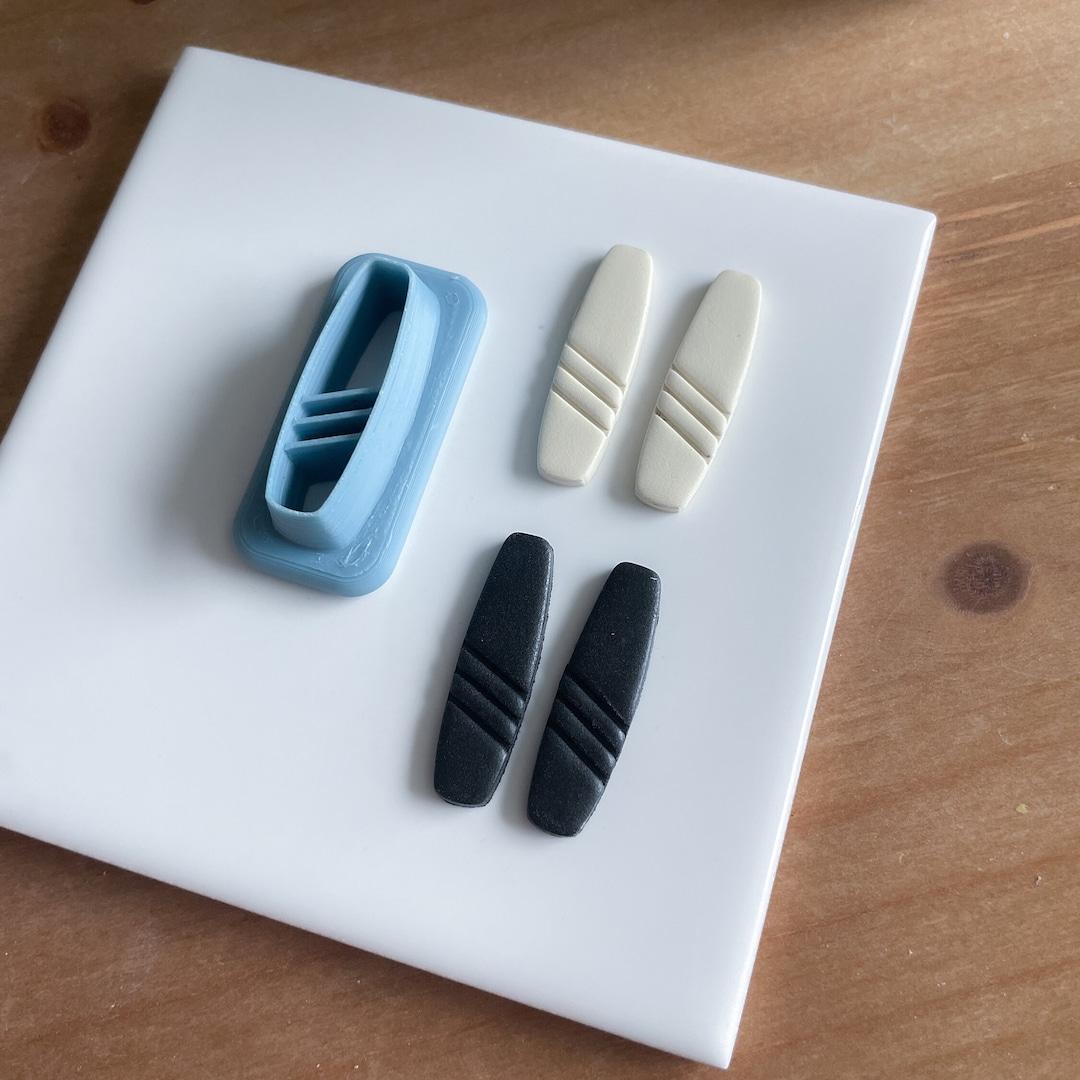 Elegant Embossed Rounded Rectangle, Basic Shape Cutters, Polymer Clay ...