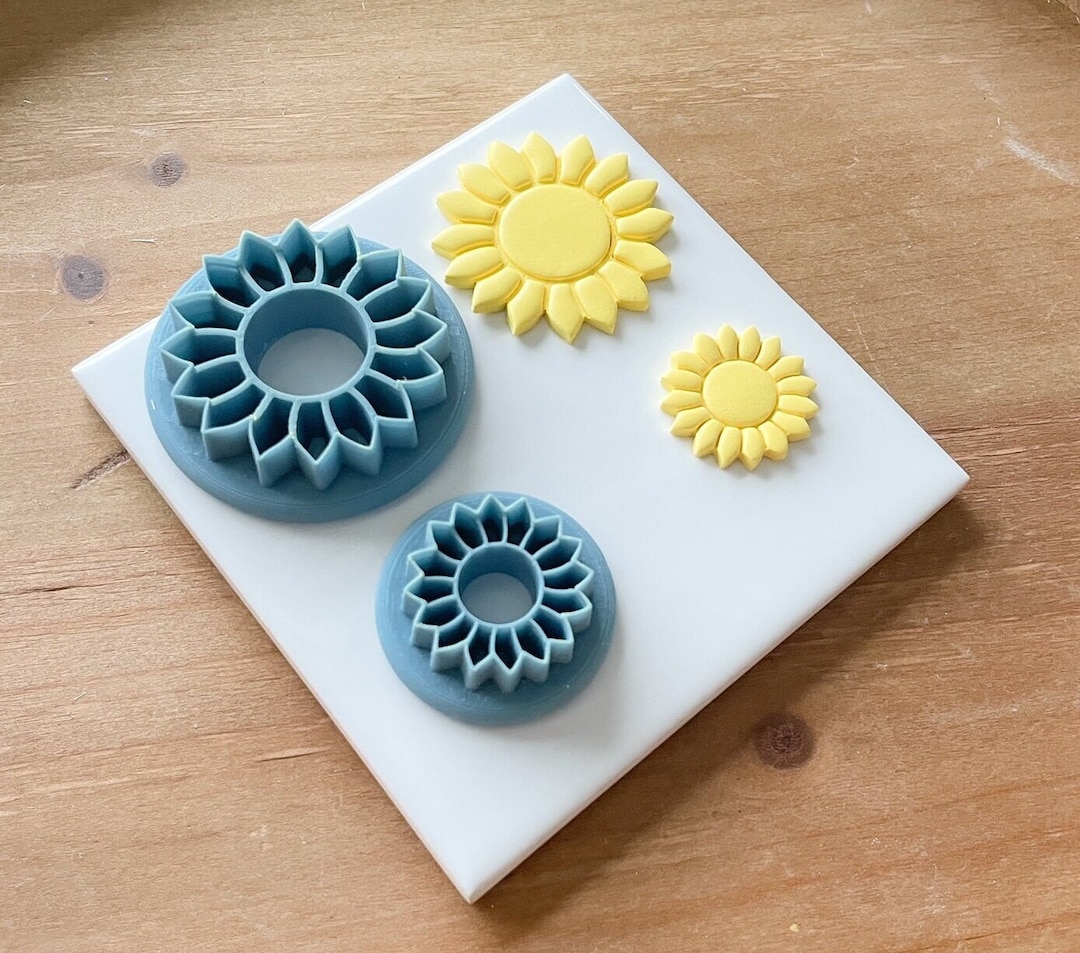 Sunflower Clay Cutter Floral Cutters Polymer Clay Unique Cutters Spring ...