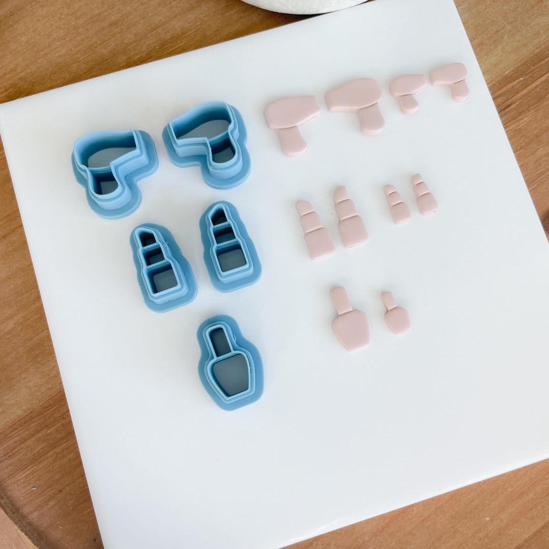 Beauty Clay Cutters, Hair Stylist Clay Cutters, Nail Polish Clay ...