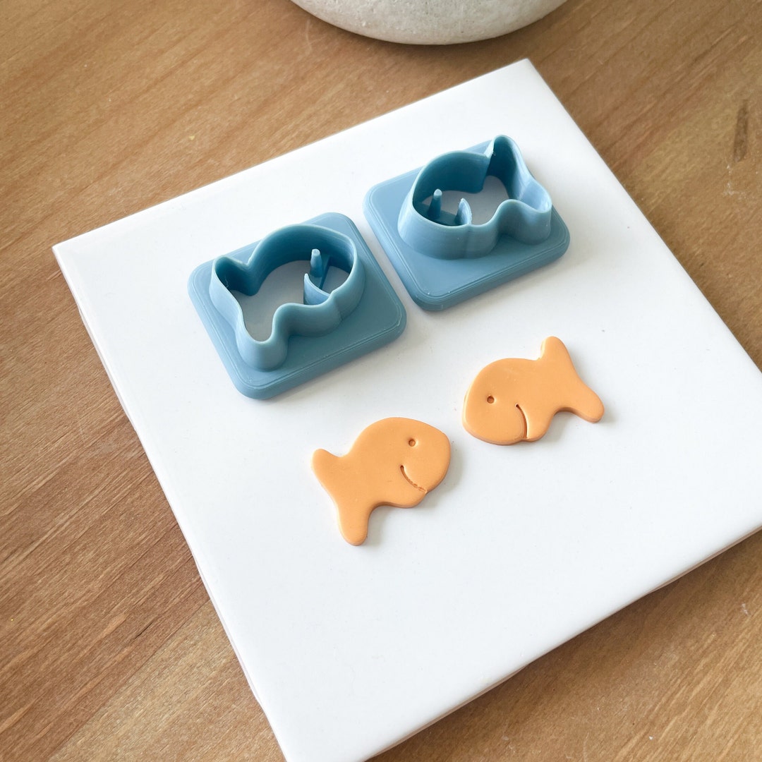 Goldfish Shape Polymer Clay Cutters, MIRRORED, Goldfish Crackers ...
