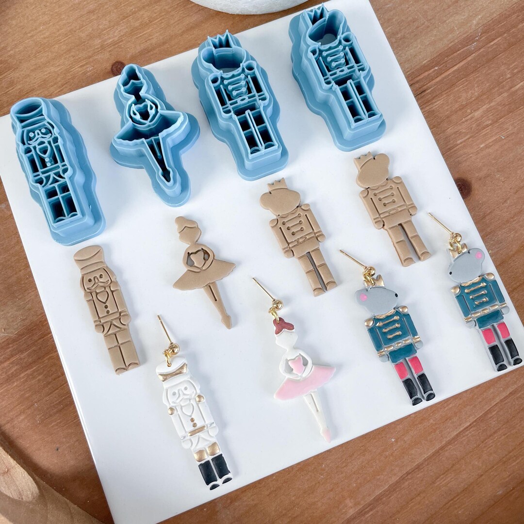Nutcracker Polymer Clay Cutters, Mouse King, Ballerina, Dance, Ballet ...