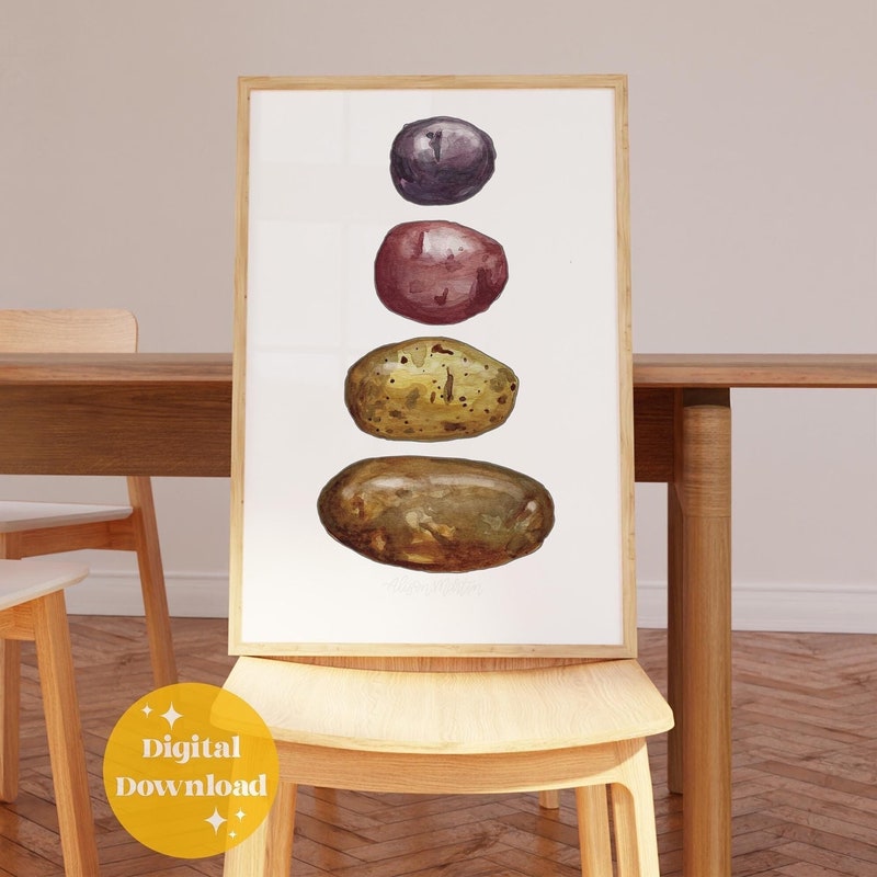 Potato Print - Etsy